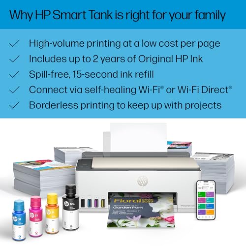 HP Smart-Tank 5000 Wireless All-in-One Printer - MPN 5000