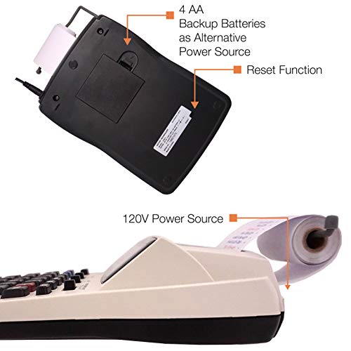 Victor Compact 12-Digit Printing Calculator Model 1208-2
