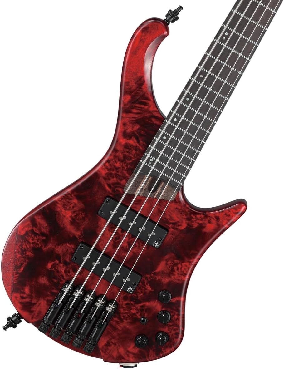 Ibanez Ergonomic Headless 5-string Bass Guitar - Stained Wine Red