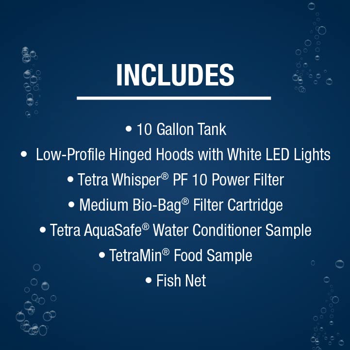 Tetra 10 Gallon Complete Tropical Fish Tank Kit NV33832 Aquarium Setup