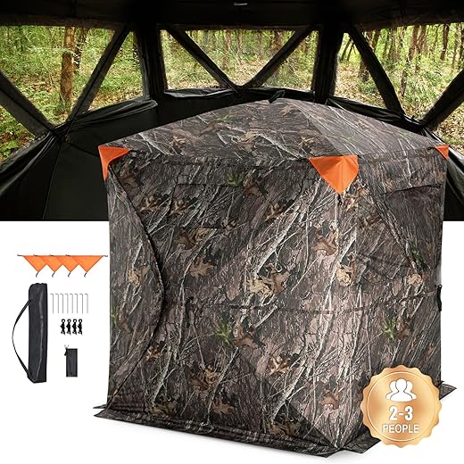 VEVOR Hunting Blind 270? See Through Tent for Outdoor Activities