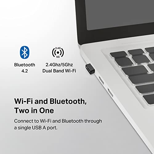 TP-Link Nano 2-In-1 USB Bluetooth WiFi Adapter AC600 Archer T2UB Nano
