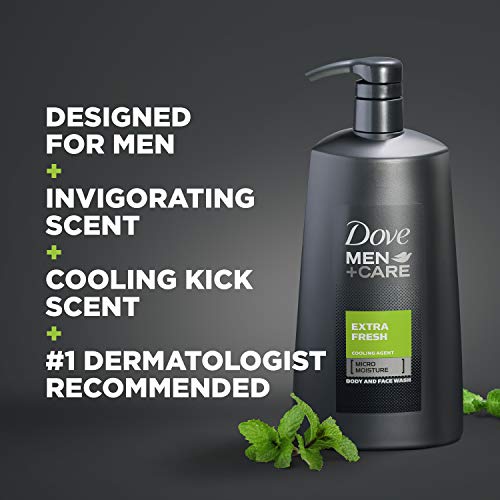 Dove Men+Care Body Wash Extra Fresh 23.5 oz Moisturizing Cleanser