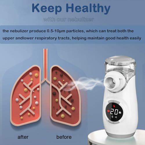 Mayluck Portable Nebulizer LED Interface Auto-Cleaning Device