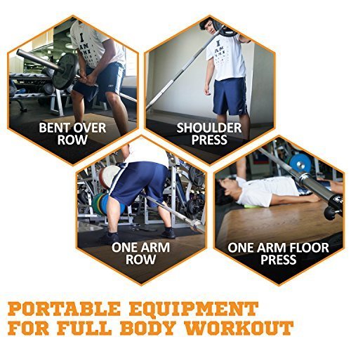 EVERSTRONG Elite T-Bar Row Olympic Bar with Heavy-Duty Construction